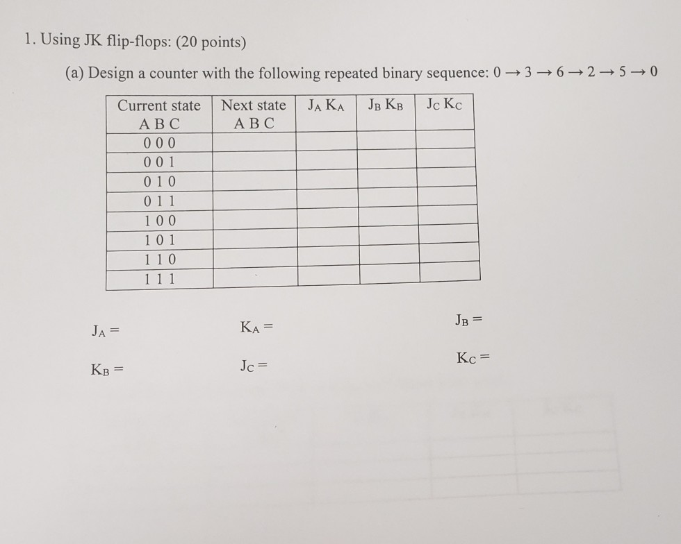 Solved (6) Draw the logic diagram of the counter. (c) Is | Chegg.com