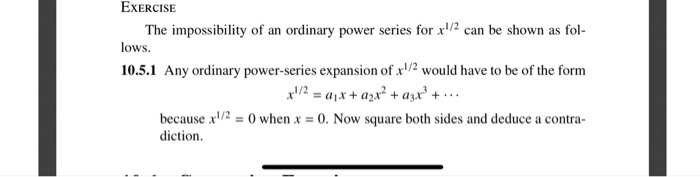 Solved 10 5 Fractional Power Series The Introduction Of