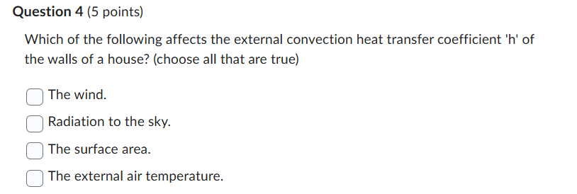 Solved Question 4 (5 ﻿points)Which of the following affects | Chegg.com