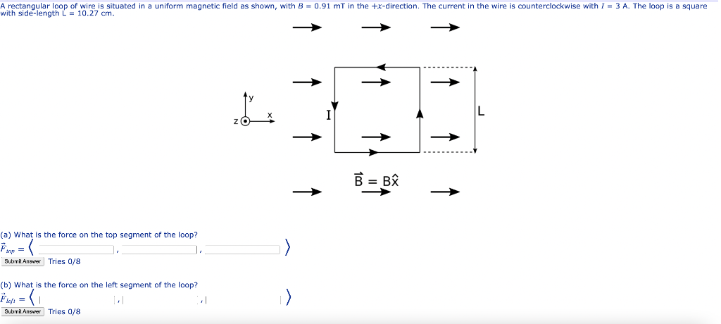Solved A rectangular loop of wire is situated in a uniform | Chegg.com