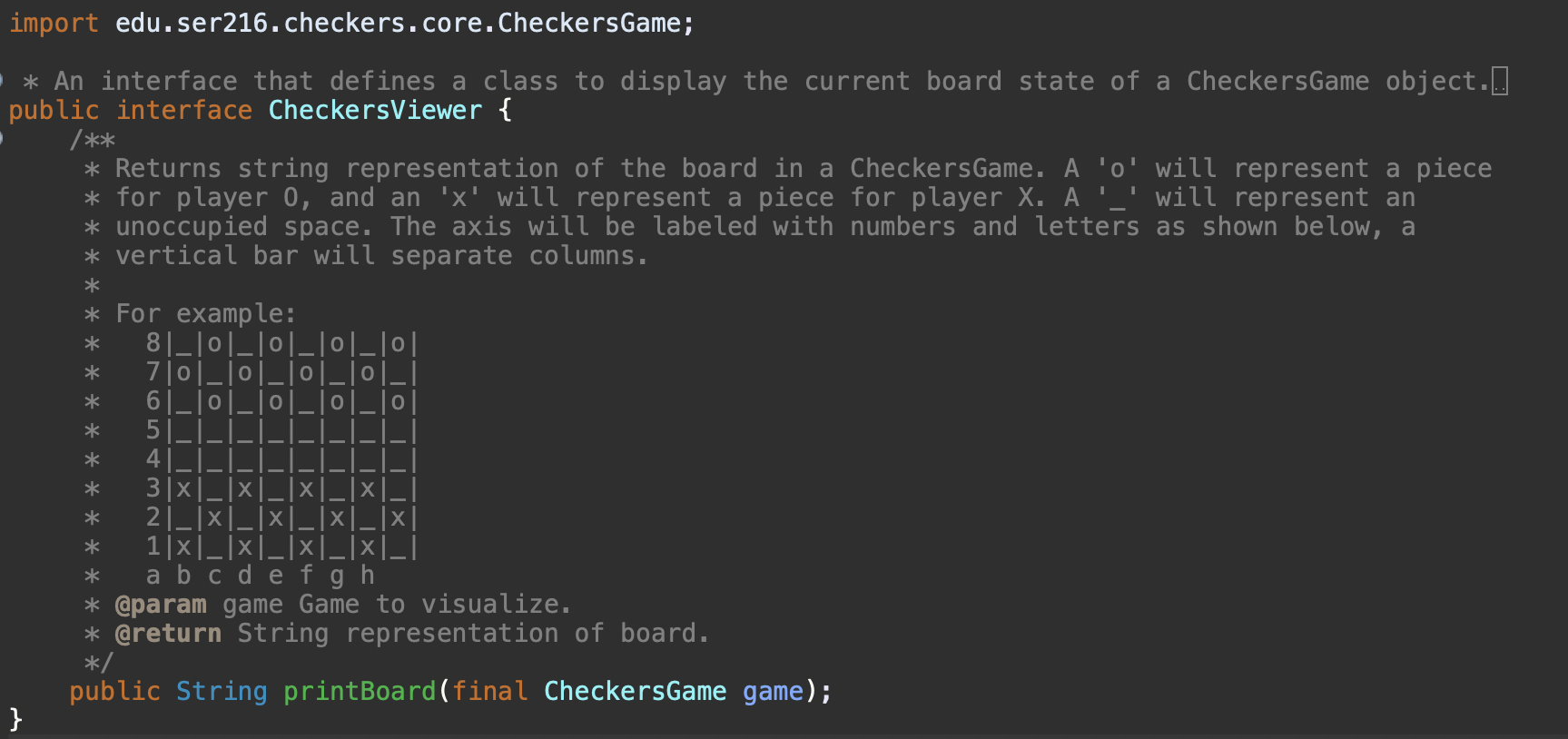 Solved I need to create a checkers game in Java Please | Chegg.com