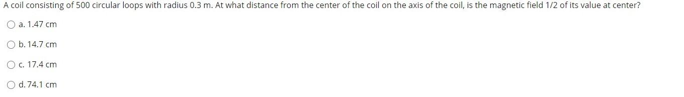Solved A closely wound, circular coil with a diameter of 5 | Chegg.com