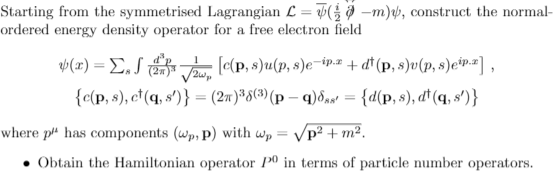 Starting from the symmetrised Lagrangian L=( -myy), | Chegg.com