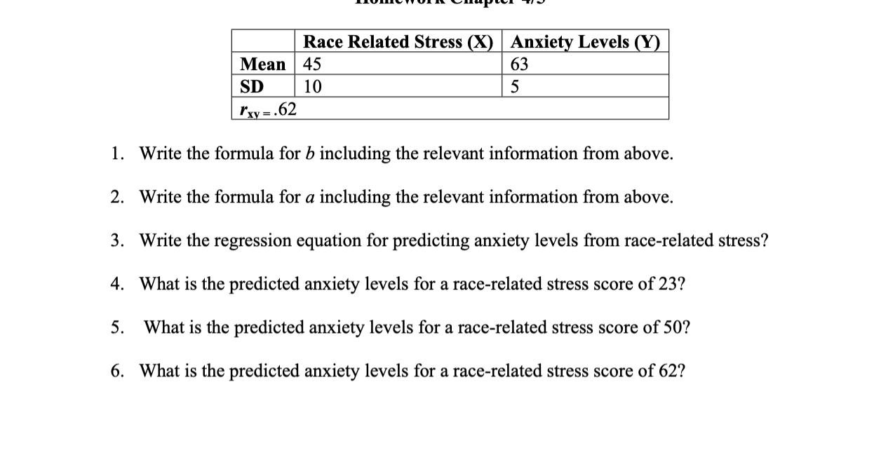 Solved 1. Write the formula for b including the relevant | Chegg.com