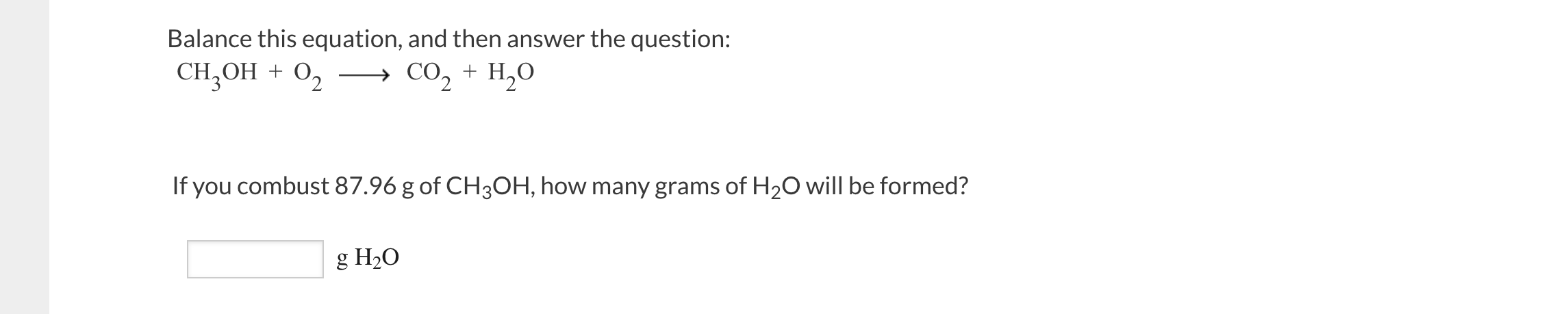 Solved Balance this equation, and then answer the question: | Chegg.com
