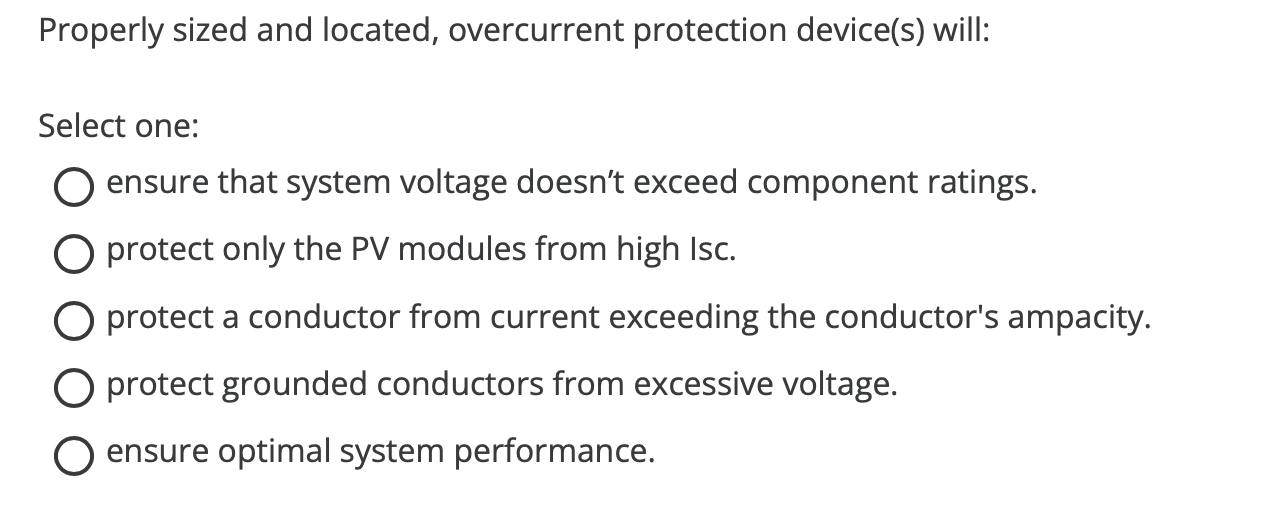 [Solved]: Properly sized and located, overcurrent protecti