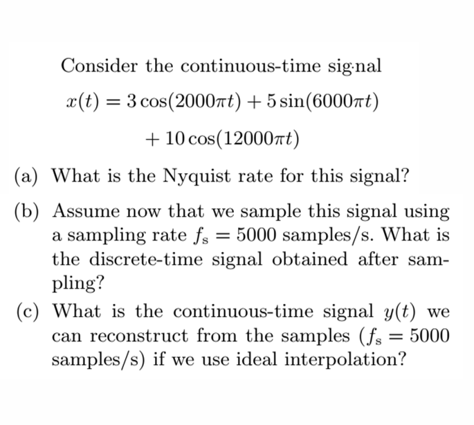 Solved Consider the continuous-time | Chegg.com