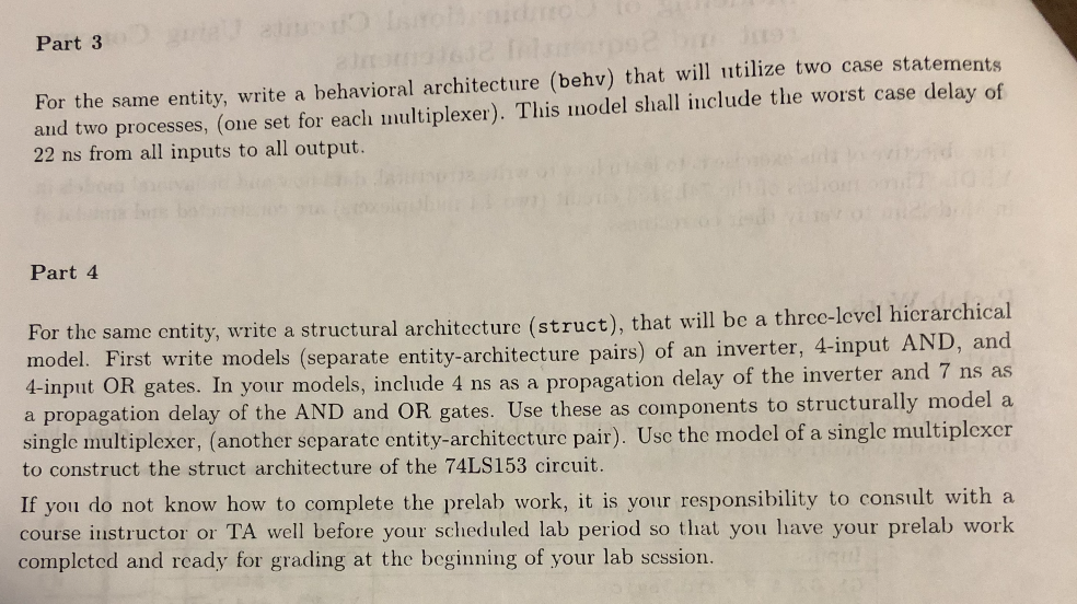 Three models of the 74LS153 circuit (two 4:1 | Chegg.com