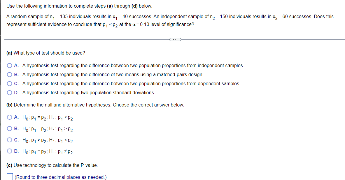 Solved Use the following information to complete steps (a) | Chegg.com