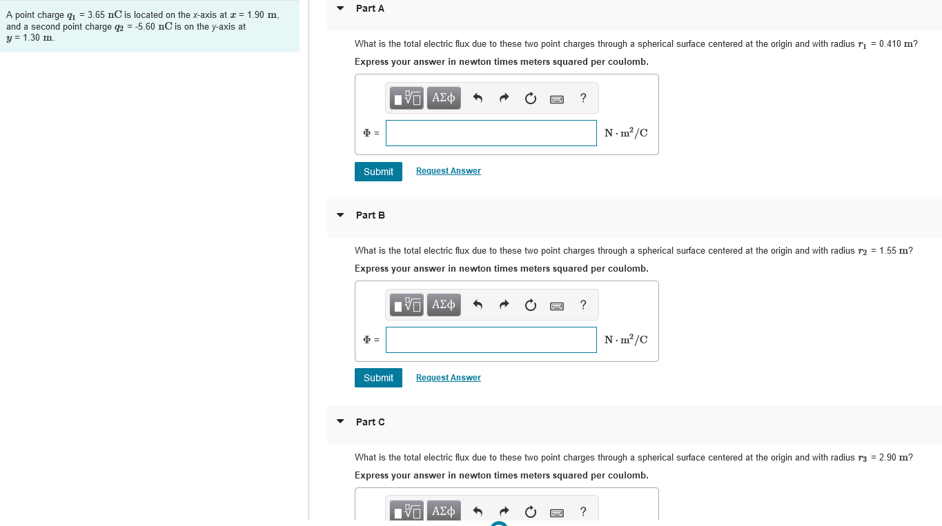 Solved A point charge q1=3.65nC is located on the x-axis at | Chegg.com