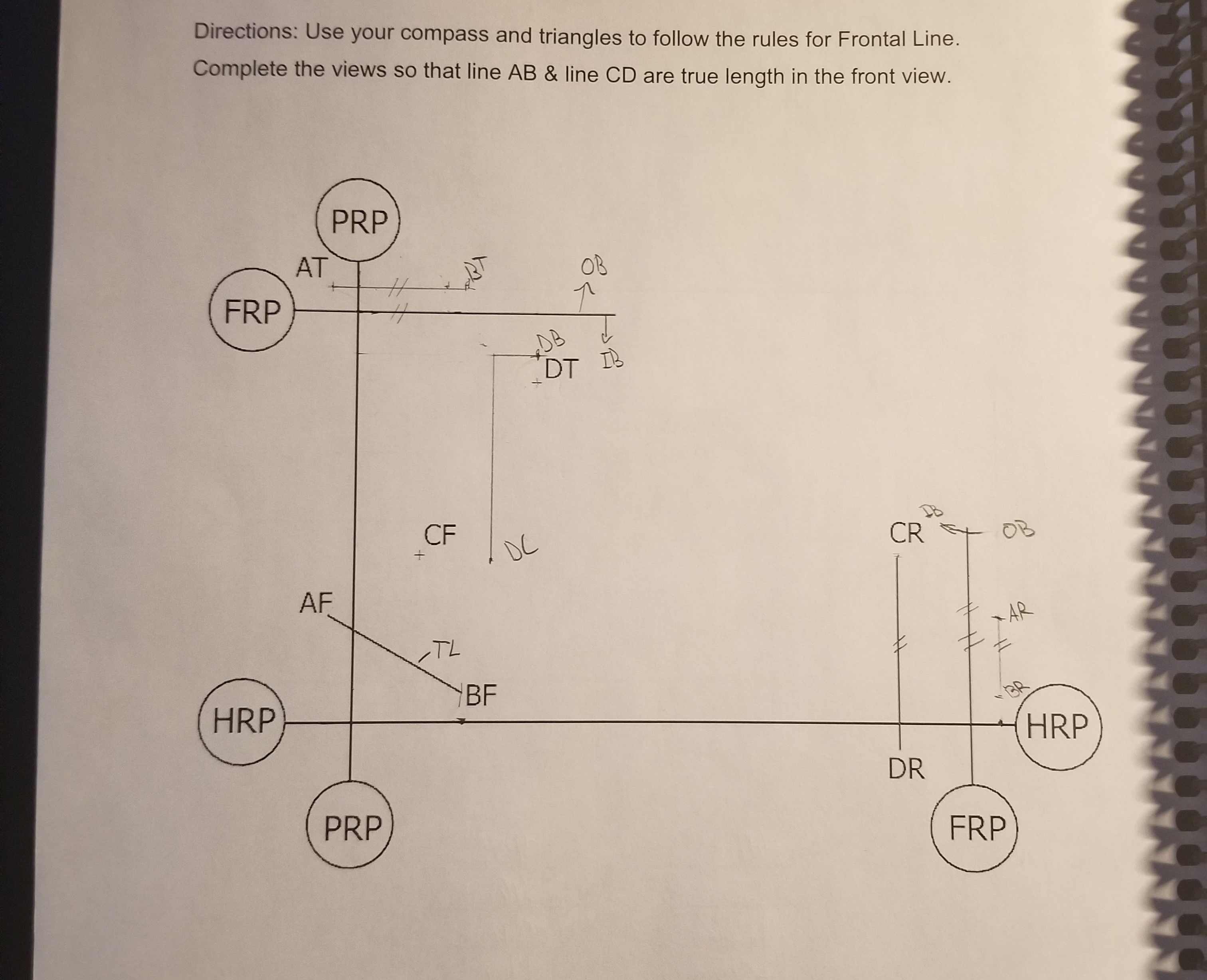 Solved Directions: Use your compass and triangles to follow | Chegg.com