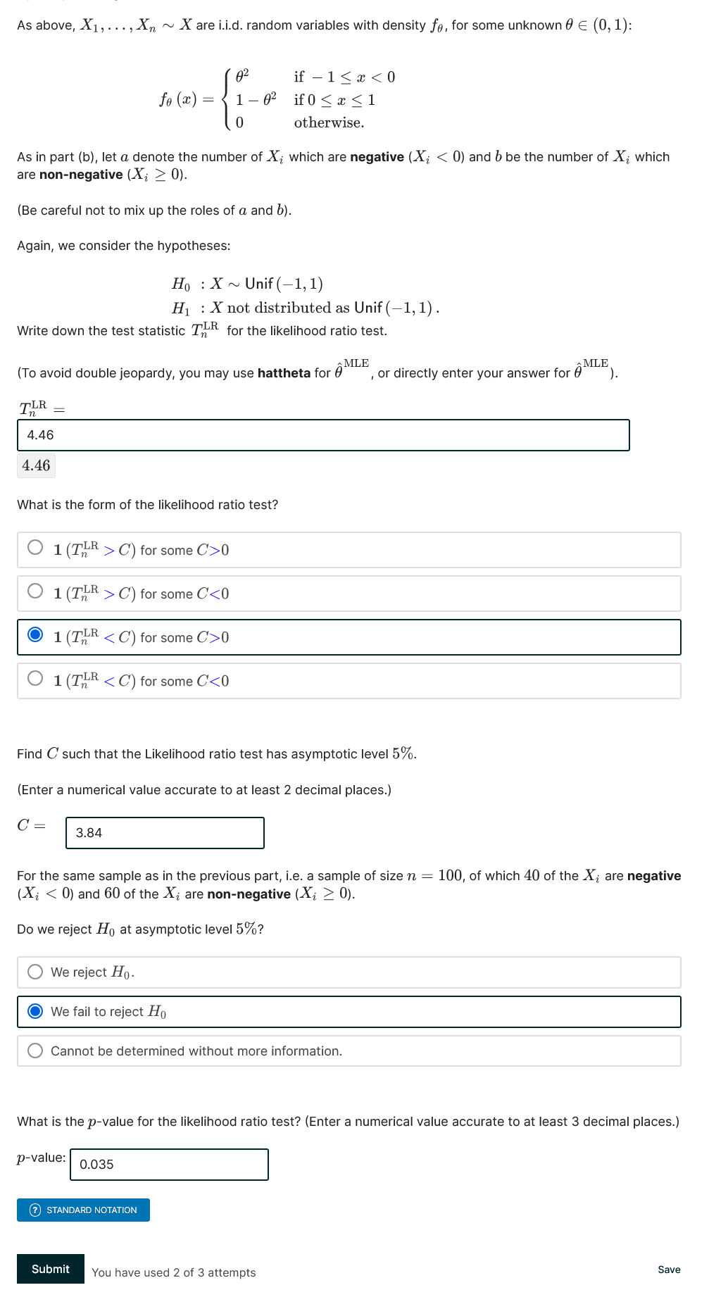 Solved As ﻿above, x1,dots,xn∼x ﻿are i.i.d. ﻿random variables | Chegg.com