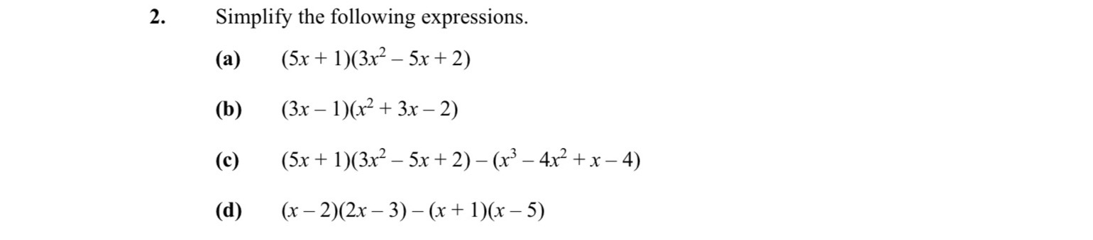 Solved Simplify the following | Chegg.com