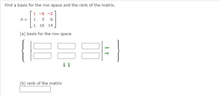 Solved Find a basis for the row space and the rank of the | Chegg.com