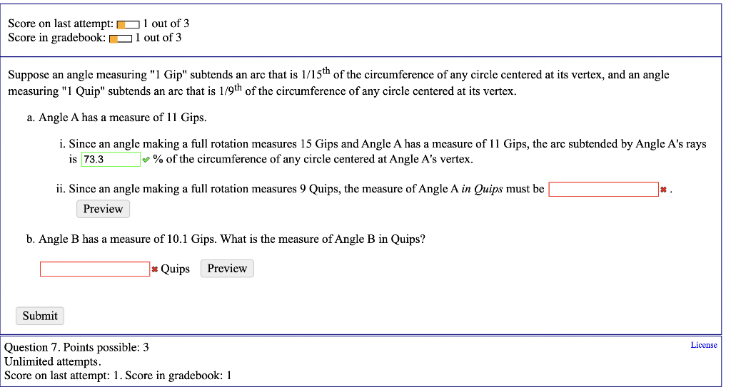 Solved Score on last attempt: 1 out of 3 Score in gradebook: | Chegg.com