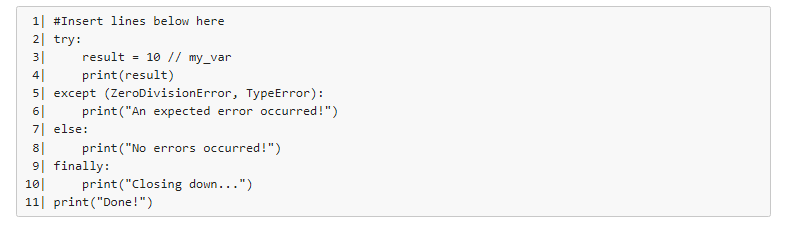 Solved Which Of The Following Lines Will Be In The Output Of