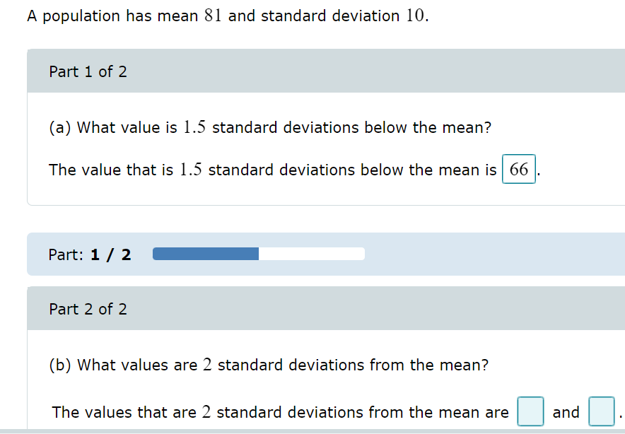Solved A population has mean 81 ﻿and standard deviation | Chegg.com