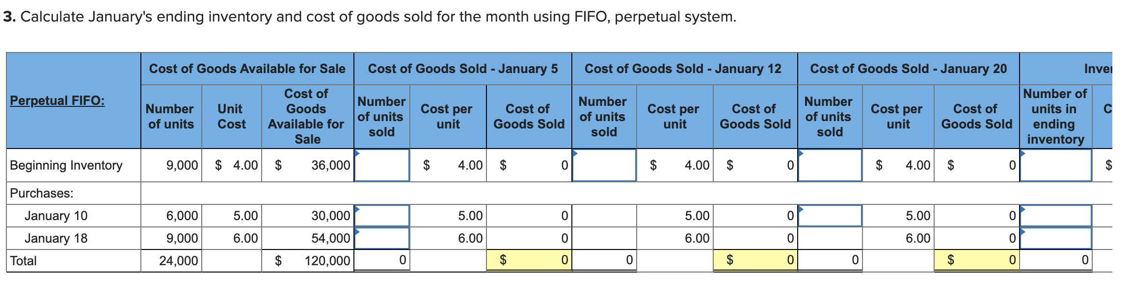 Solved Problem 8-5 (Algo) Various inventory costing methods | Chegg.com