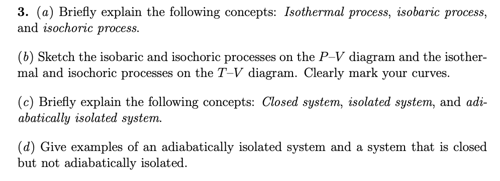 Solved 3. (a) Briefly explain the following concepts: | Chegg.com