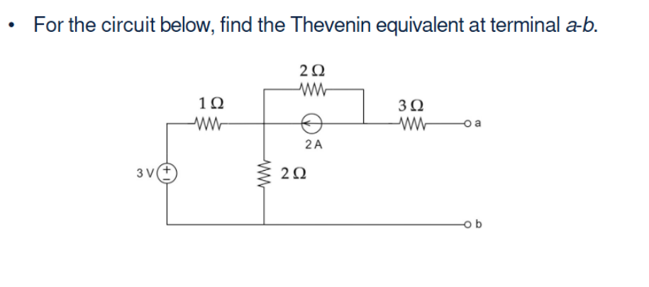 Solved Show me ﻿the steps to ﻿solveFor the circuit below, | Chegg.com