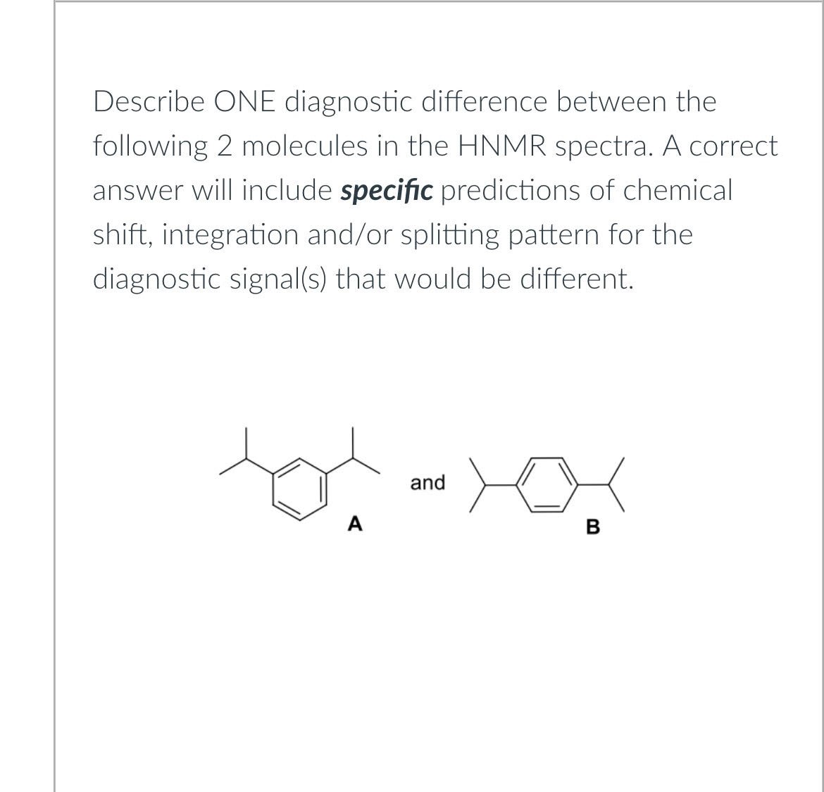 Solved Describe ONE diagnostic difference between | Chegg.com
