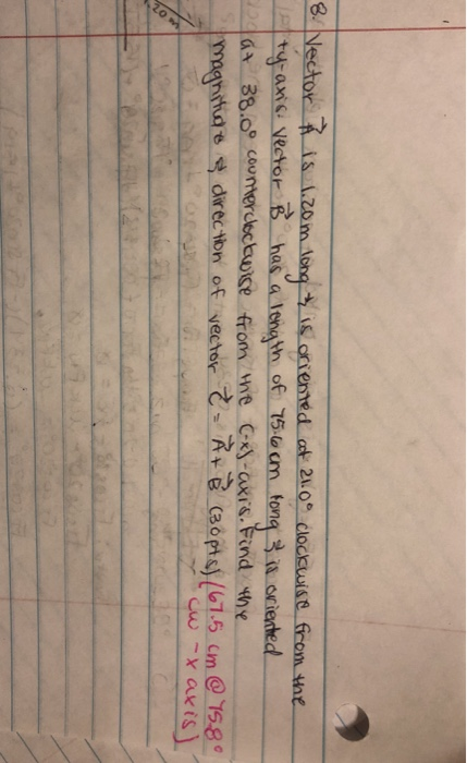 Solved oriented t 2.0 hasa length of 750cm-fong弘 or ty axis | Chegg.com