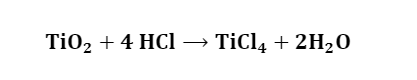 Solved Titanium chloride (TiCl4) is formed by reacting | Chegg.com
