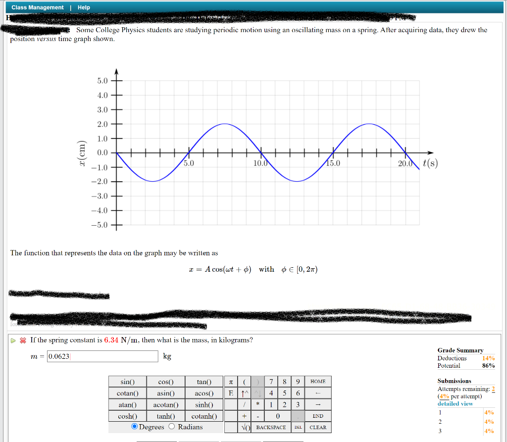 Solved Class Management | Help Some College Physics students | Chegg.com