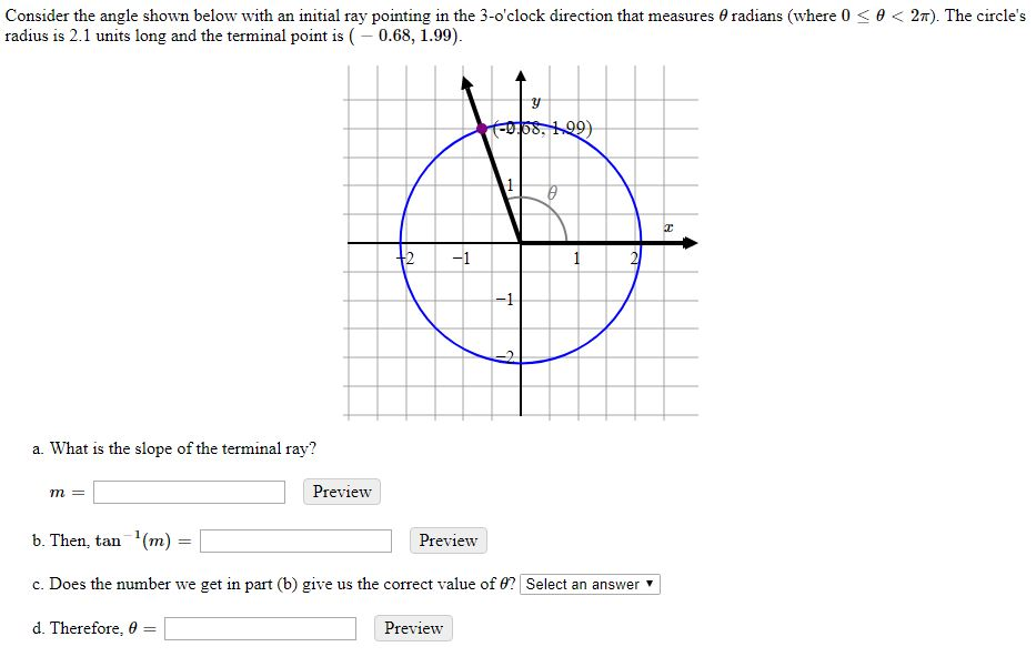 Solved Consider the angle shown below with an initial ray | Chegg.com
