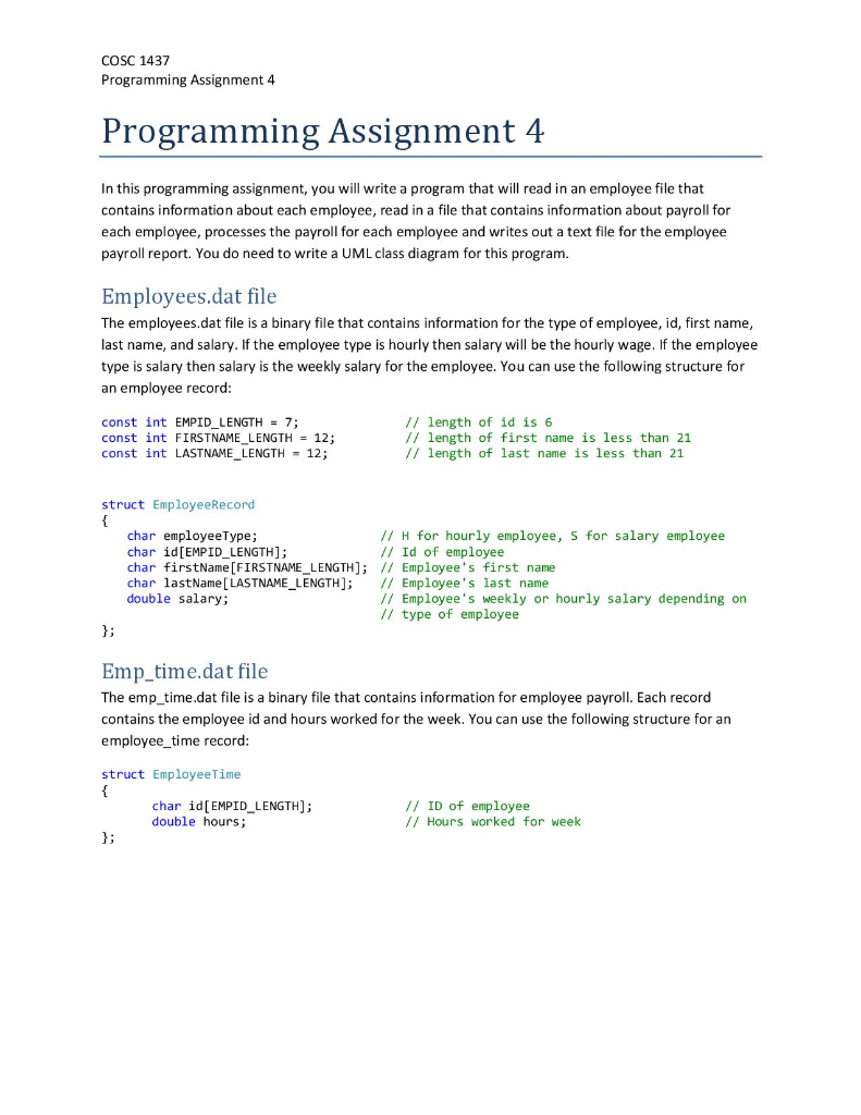 I'm not sure how to post the .dat files, but here is | Chegg.com