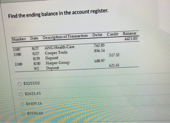 What is the ending balance of an account? Leia aqui: How do you find ...