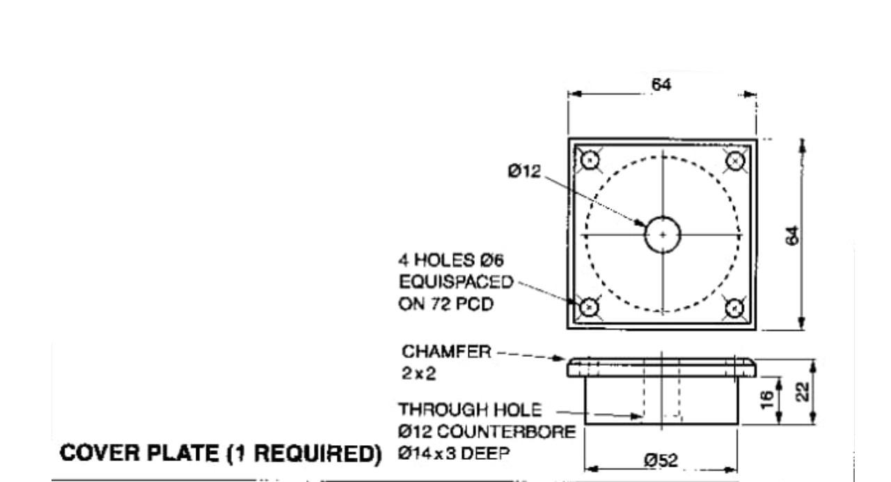 Solved please create 3d model of this component in Inventor | Chegg.com