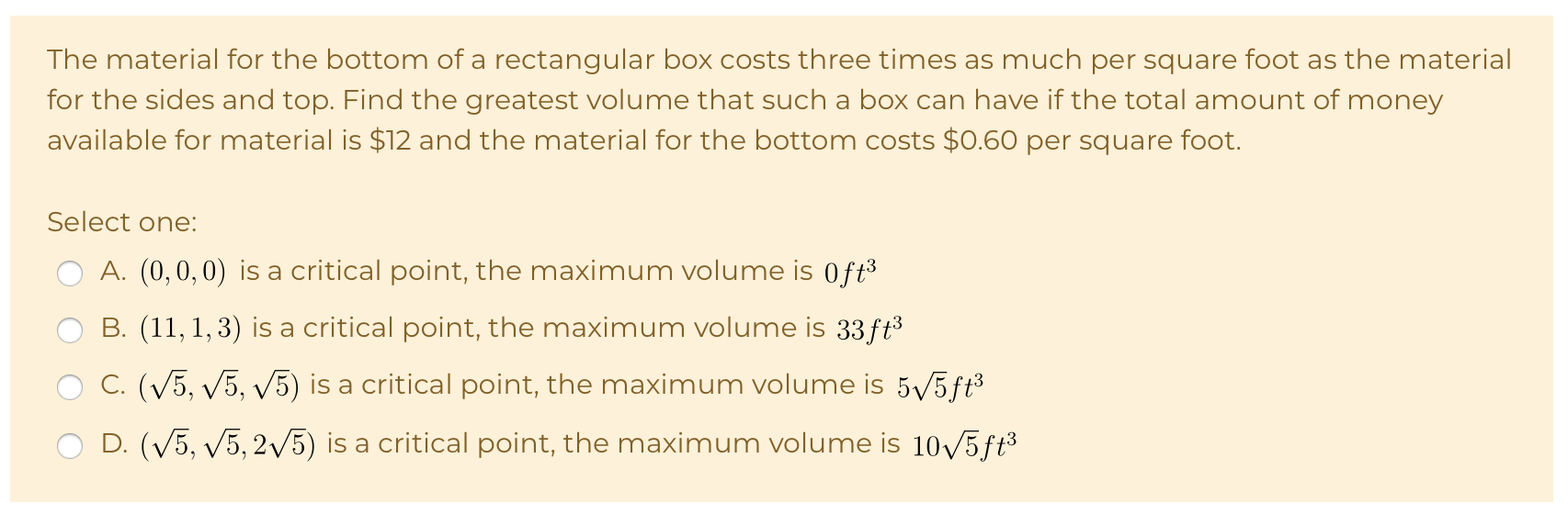 Solved This is homework for multi variable calculus in | Chegg.com
