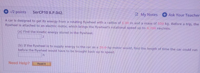 Solved 12 Points Sercp10 8 P 042 My Notes Ask Your