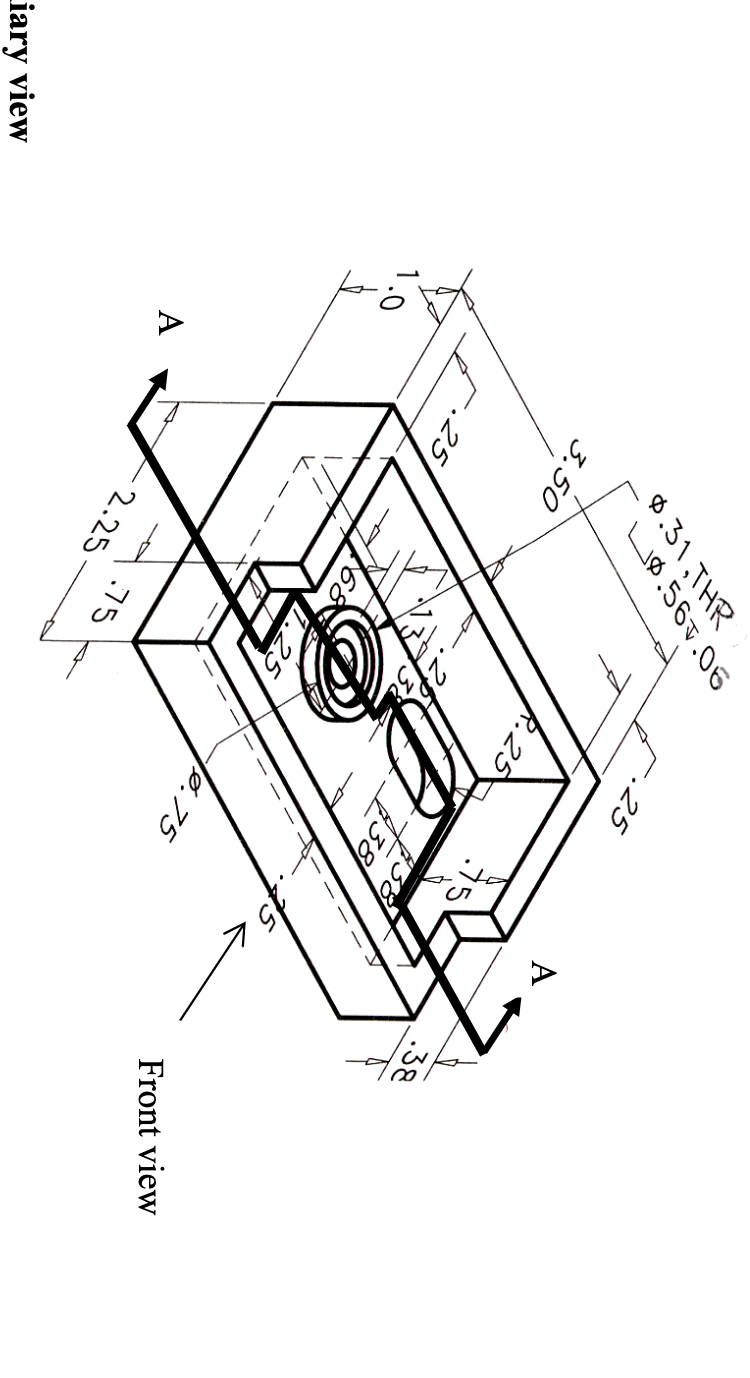Solved Section view1 – Model the object shown below. Extract | Chegg.com