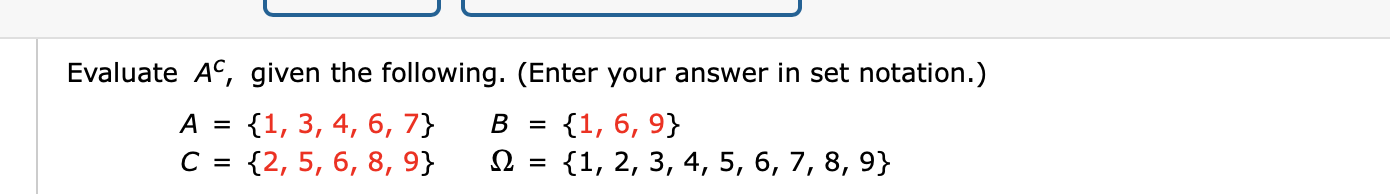 Solved Evaluate A©, given the following. (Enter your answer | Chegg.com
