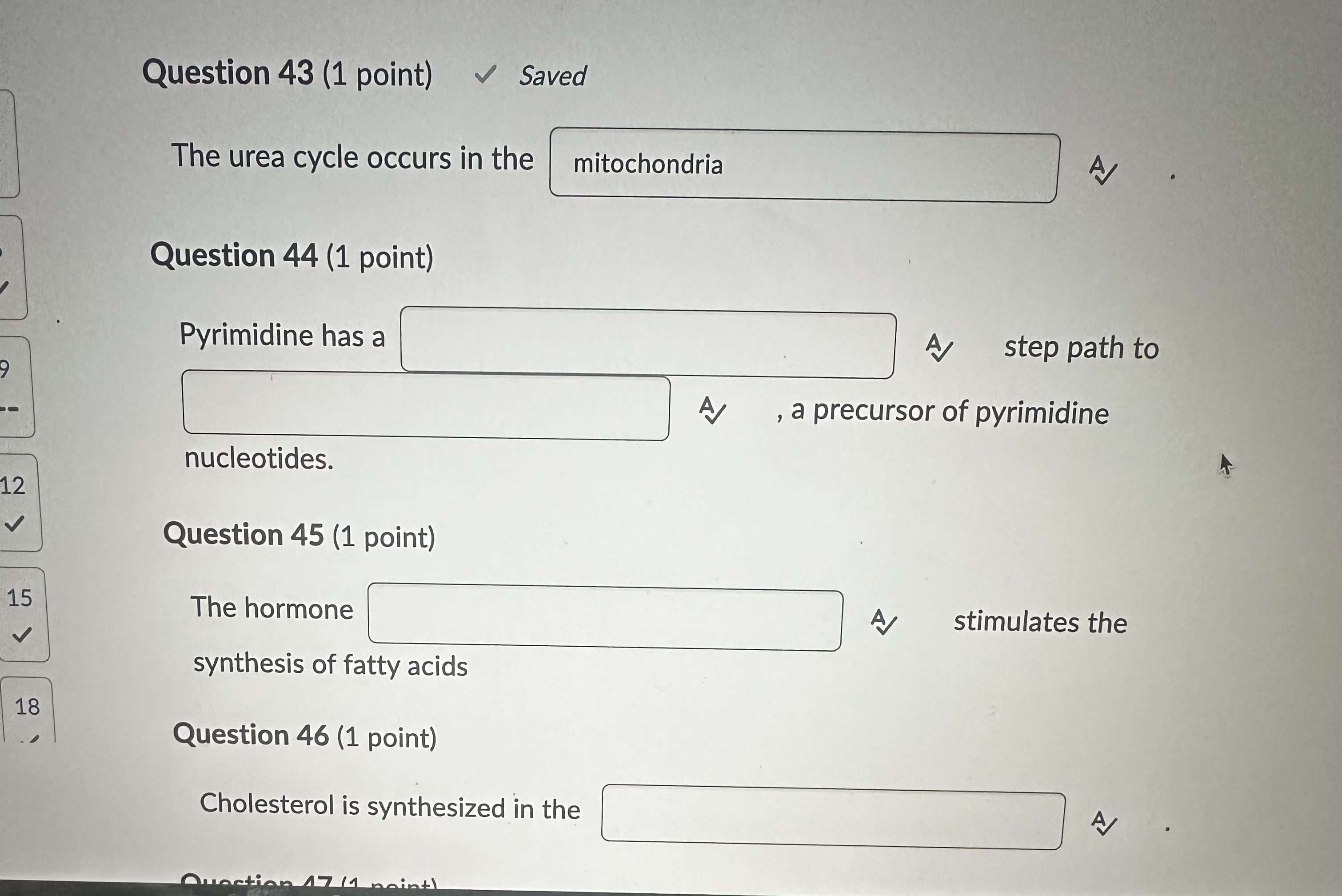 Solved Question 43 (1 point)The urea cycle occurs in | Chegg.com Solved Question 43 (1 point)The urea cycle occurs in | Chegg.com