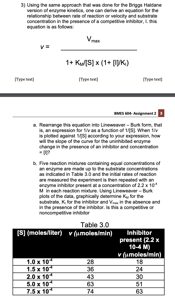Solved 3) Using the same approach that was done for the | Chegg.com
