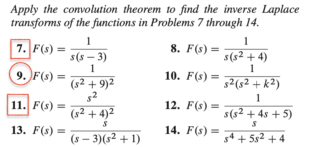 Solved Apply The Convolution Theorem To Find The Inverse