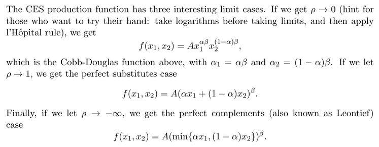Solved Show that, for the two-input CES production function | Chegg.com