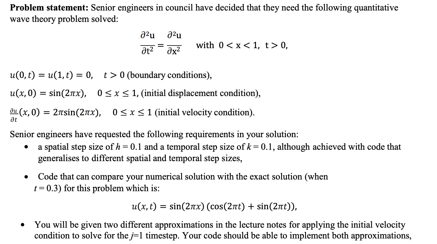 Solved Solve In Matlab Using The Central Difference For The 8947