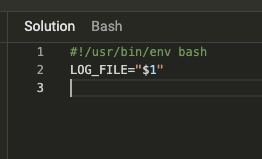 Solved 1 2 3 #!/usr/bin/env bash LOG_FILE="$1"| Your team | Chegg.com