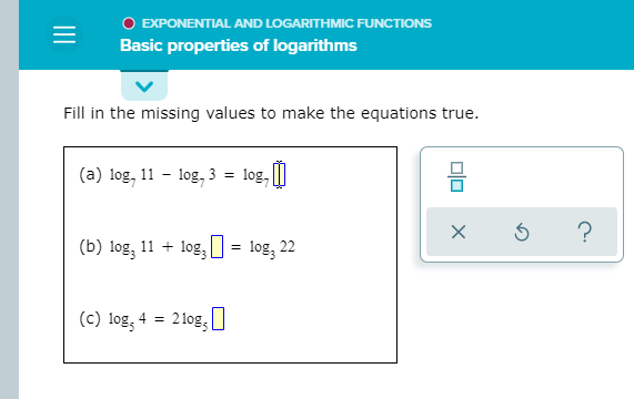 Solved EXPONENTIAL AND LOGARITHMIC FUNCTIONS Basic | Chegg.com