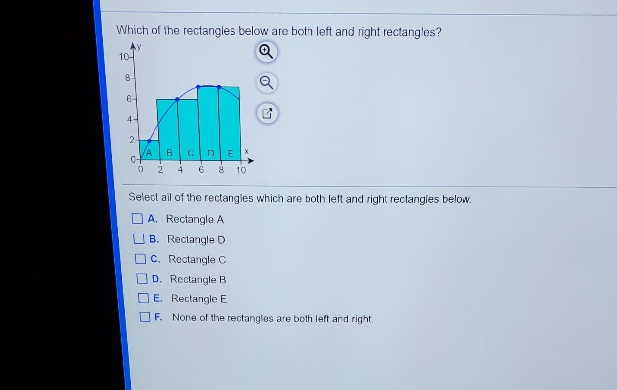 Solved Which of the rectangles below are both left and right | Chegg.com