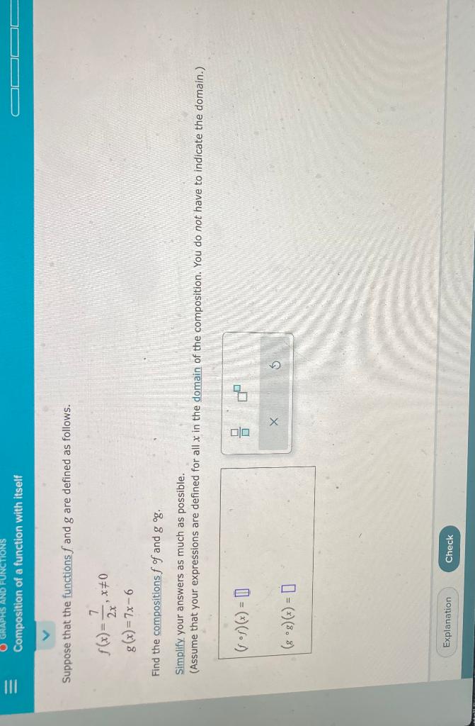Solved Suppose that the functions f and g are defined as | Chegg.com