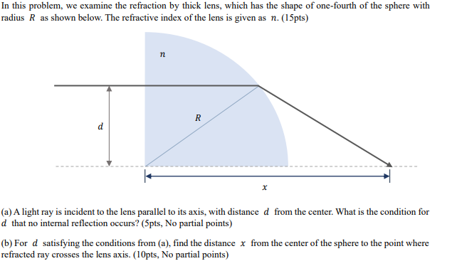 Solved In this problem, we examine the refraction by thick | Chegg.com