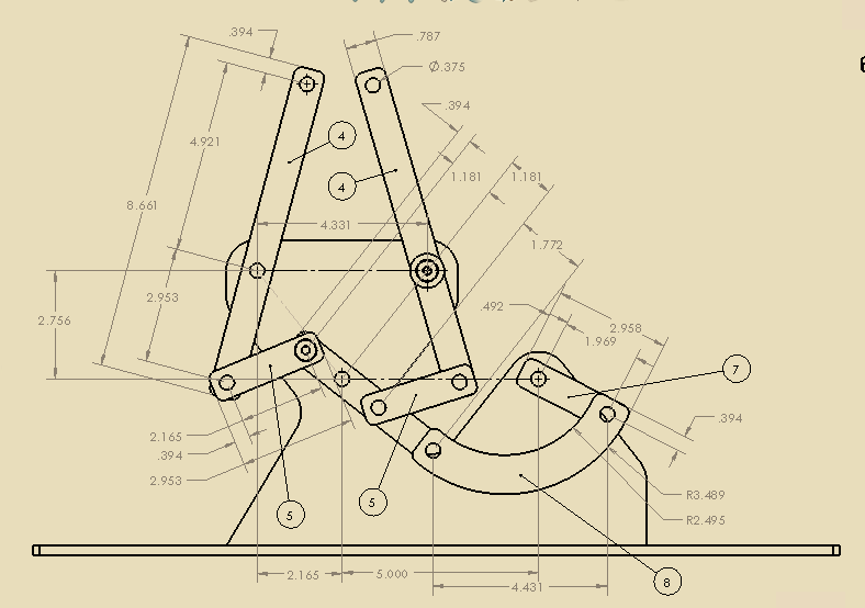 For the linkage system shown in the figure below, a | Chegg.com