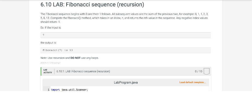 Solved The Fibonacci sequence bogins with 0 and then 1 | Chegg.com