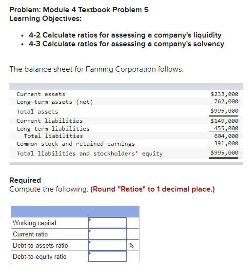 Solved Problem: Module 4 Textbook Problem 5 Learning | Chegg.com