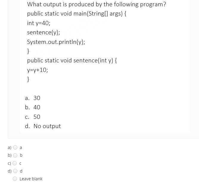 Solved What output is produced by the following program? | Chegg.com